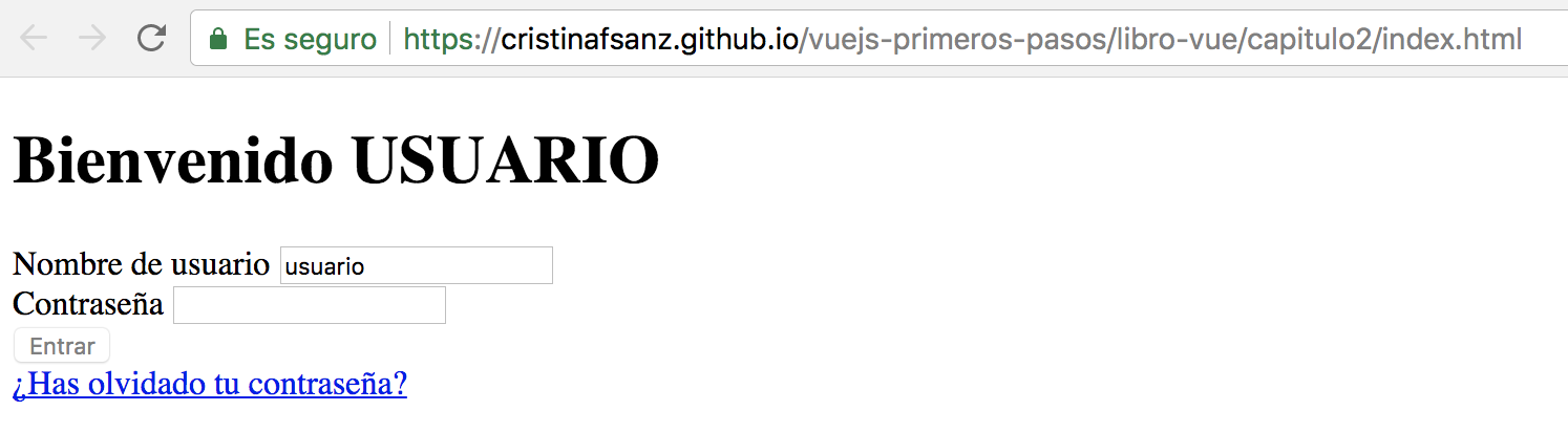 Ejercicios del libro “Desarrolla aplicaciones con VueJS” de José Dongil | vuejs-primeros-pasos